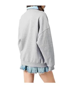 Balenciaga Long Sleeve Sweatshirt With Faux Shirt Collar