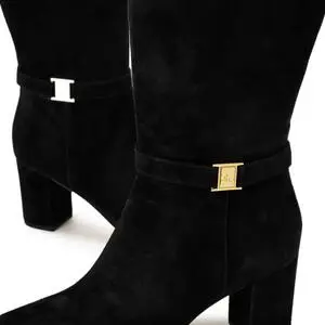 Ralph Lauren Leather Kellie Knee High Boots