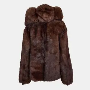 Prada Shearling Jacket With Oversized Fur Collar