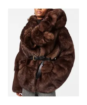 Prada Shearling Jacket With Oversized Fur Collar
