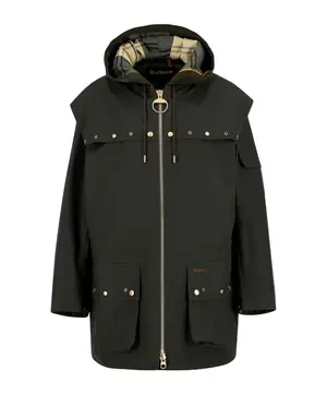 Barbour Long-sleeved Zip-up Jacket With Patch Pockets