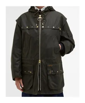 Barbour Long-sleeved Zip-up Jacket With Patch Pockets