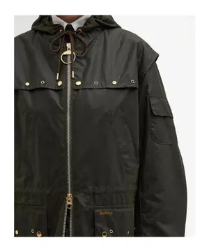 Barbour Long-sleeved Zip-up Jacket With Patch Pockets