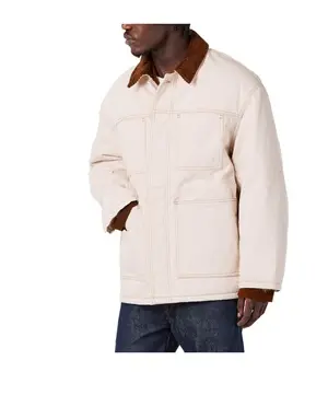 AMI Paris Workwear Jacket With Corduroy Collar