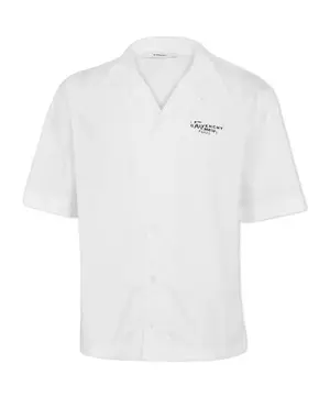 Givenchy Printed Short-sleeve Polo Shirt - White