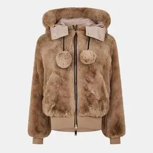 Moose Knuckles Hooded Zip-up Jacket - Nude