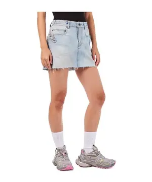Balenciaga Denim Mini Skirt