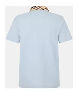 Burberry Plaid Collar Polo Shirt