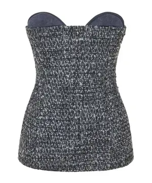 DIESEL® Fitted Bustier Top - Black