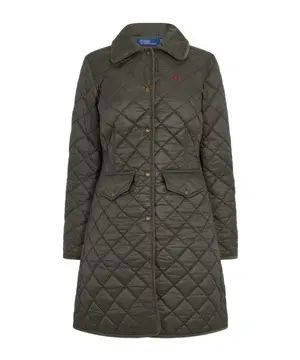 Ralph Lauren Plaid Cotton Coat - Black