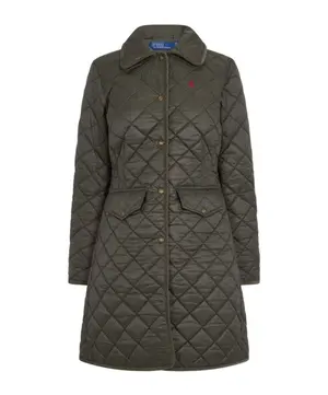 Ralph Lauren Quilted Cotton Coat - Black