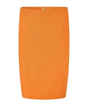 Saint Laurent Satin Finish Pencil Skirt