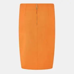 Saint Laurent Satin Finish Pencil Skirt