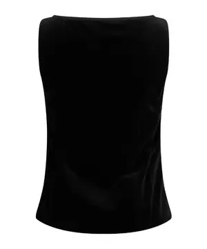 Posse Square Neck Vest With Bow Detail Pockets
