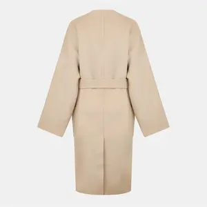Max Mara Belted Coat - Nude