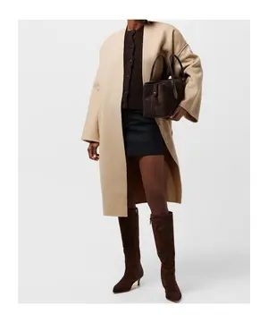 Max Mara Belted Coat - Nude