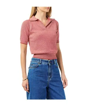 Max Mara Horizontal Striped Knit Top