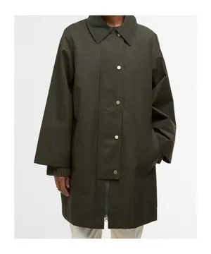 Barbour Long-sleeved Trench Coat With Cape Detail