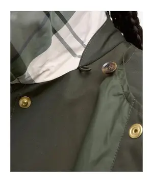 Barbour Long-sleeved Trench Coat With Cape Detail