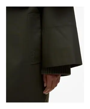 Barbour Long-sleeved Trench Coat With Cape Detail
