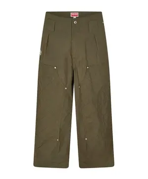 Kenzo Workwear Wide-leg Trousers - Brown