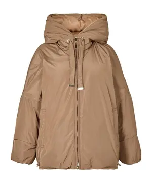 Max Mara Desiderio Shorts Puffer Jacket - Brown