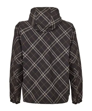 Burberry Checkered Hooded Jacket
