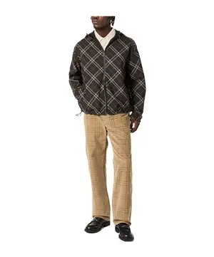 Burberry Checkered Hooded Jacket