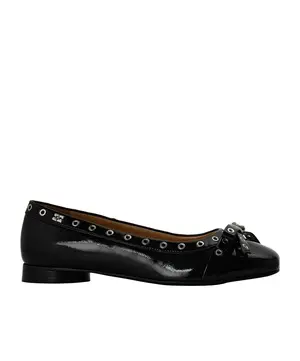GANNI Bow Detail Ballet Flats