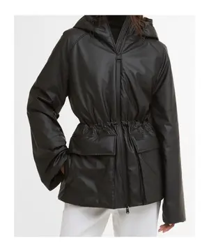 Barbour International Long Sleeve Hooded Jacket With Drawstring Waist