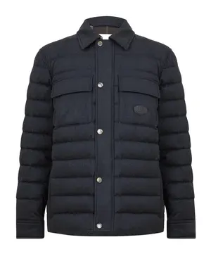 Burberry Quilted Shirt-style Down Jacket
