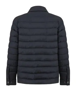 Burberry Quilted Shirt-style Down Jacket