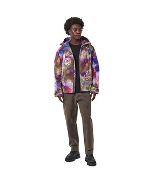 Kenzo Colorful Graffiti-print Hooded Shell Jacket - Multicolor