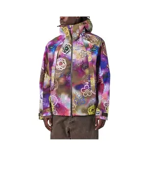 Kenzo Colorful Graffiti-print Hooded Shell Jacket - Multicolor