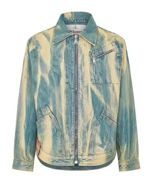 VIVIENNE WESTWOOD Distressed Denim Jacket - Gray