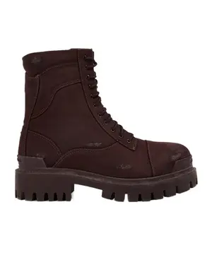 Balenciaga Lace-up Combat Boots - Black