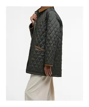 Barbour Quilted Jacket With Snap-button Front