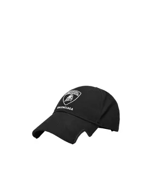 Balenciaga Logo Baseball Hat - Black