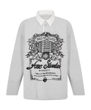 Acne Studios Long-sleeve Polo Shirt - White