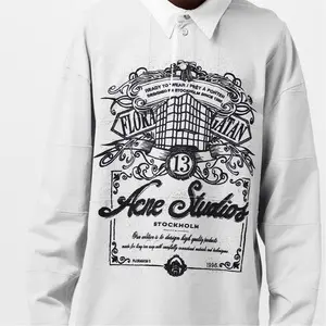 Acne Studios Long-sleeve Polo Shirt - White