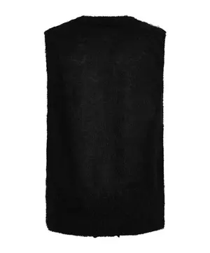 GANNI Sleeveless Knit Vest With Tie Detail