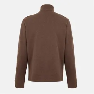 Polo Ralph Lauren Estate Fleece Quarter Zip Sweater - Brown