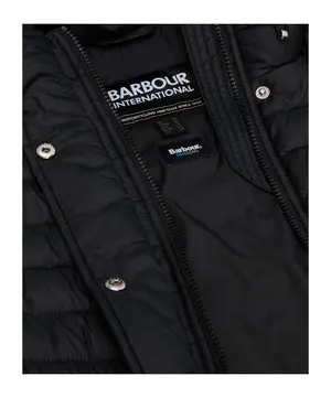 Barbour Quilted Cotton Belted Jacket With Zip Closure