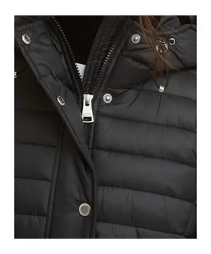 Barbour Quilted Cotton Belted Jacket With Zip Closure
