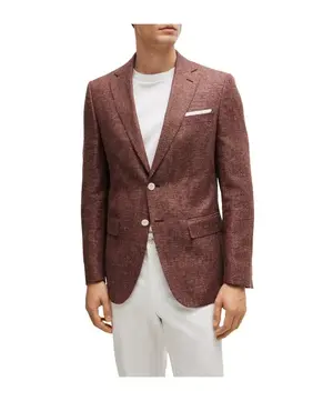 Hugo Boss Single-breasted Blazer - Red