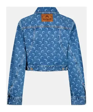 MARINE SERRE Moon Pattern Denim Jacket - No