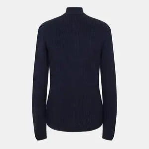 Dolce & Gabbana Ribbed Knit Quarter-zip Top