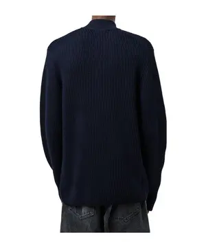 Dolce & Gabbana Ribbed Knit Quarter-zip Top