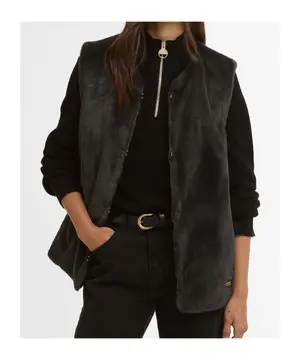 Barbour Sleeveless Faux Fur Vest