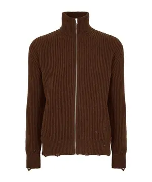 MAISON MARGIELA Zip-through Knitted Cardigan